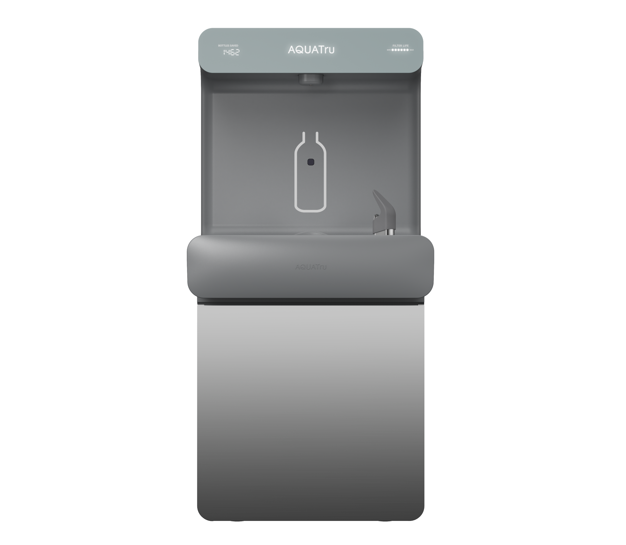 AquaTru Refrigerated On-Wall Bottle Filler with Bubbler System ...
